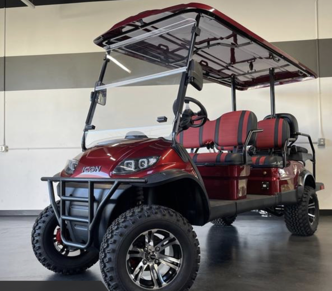 2023 ICON i60L - Metallic Sangria Red | Queen City Carts
